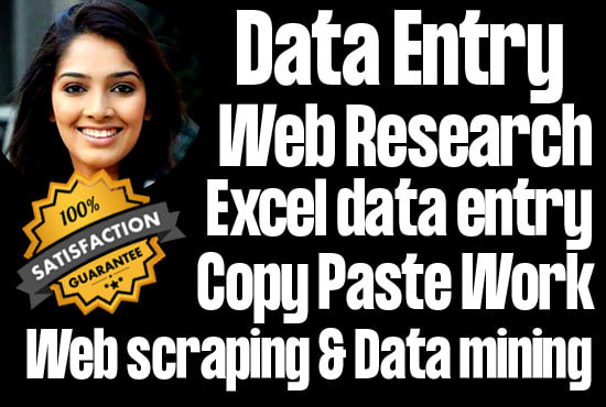 Help you with web research, data entry, data mining, copy paste, typing work by Urgenttasks | Fiverr