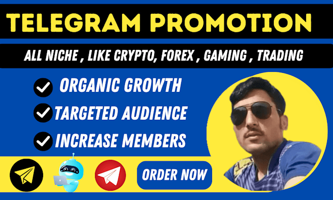 Do telegram promotion organic growth in group and channels by Mushtaq ...