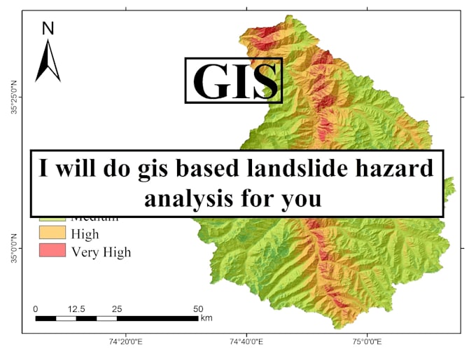 Do gis based landslide hazard analysis for you by Ahmad_writes_at | Fiverr