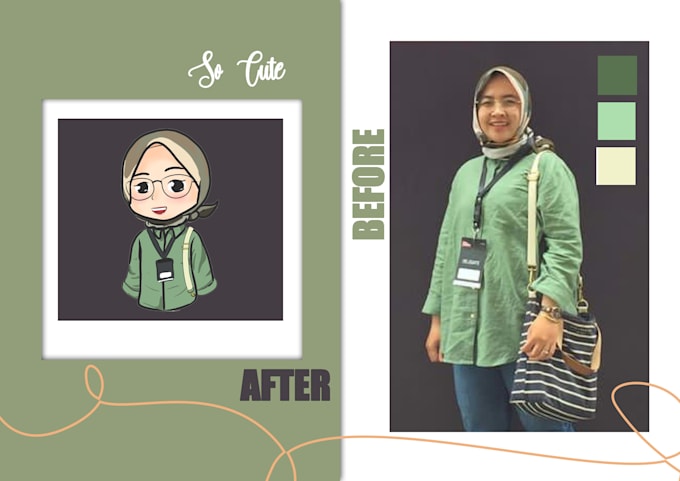Turn your photo into chibi by Wanwooco | Fiverr