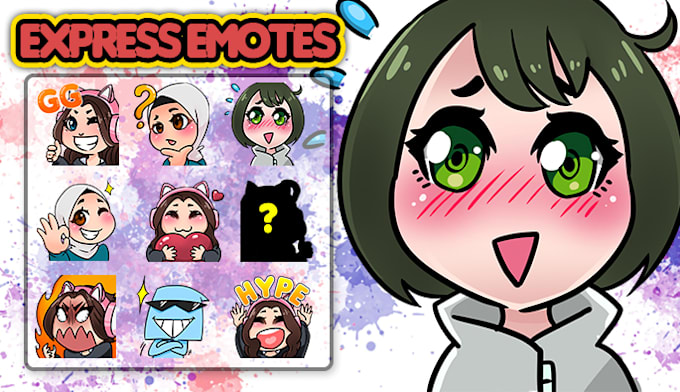 Create express twitch emotes fast quick delivery for streamer by ...