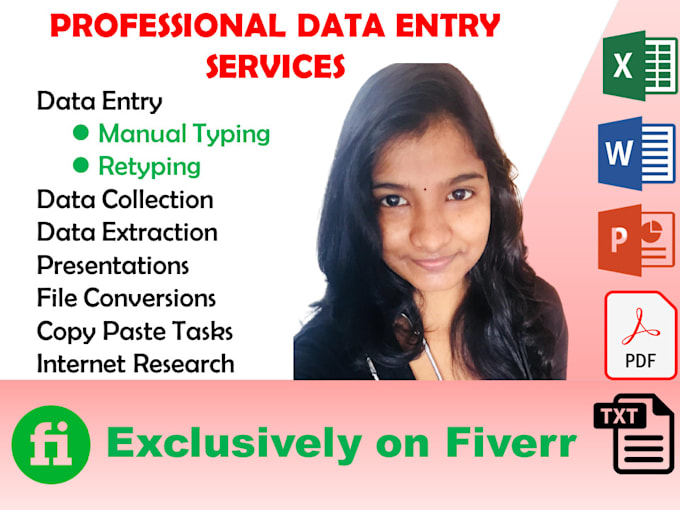 Do data entry typing work manual data entry data collection by Riyakee ...