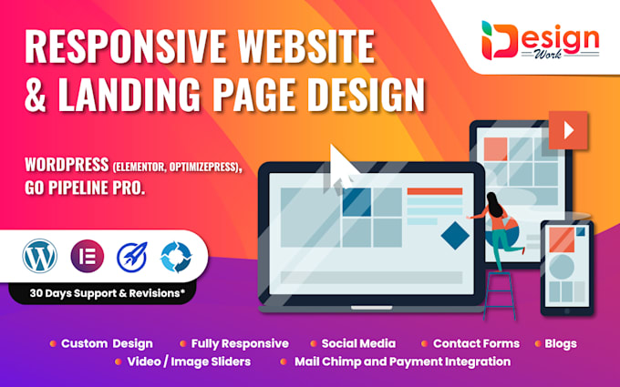 Create a custom wordpress website design by Idesignwork | Fiverr