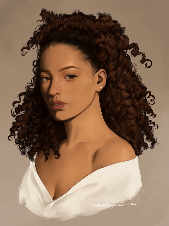 Paint you a high resolution digital portrait by Esotericdana | Fiverr