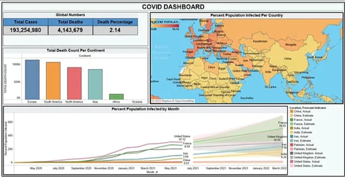 Create a visually appealing dashboard by Ananguidel | Fiverr
