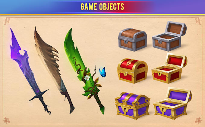 Draw 2d game art props, icons and objects for your games by ...