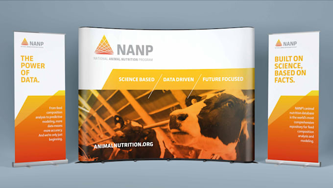 Design trade show backdrop and banners by Art_ventures | Fiverr