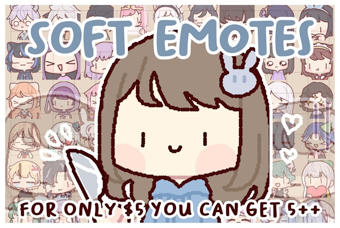 Draw cute soft emotes special for you by Ruikarin | Fiverr