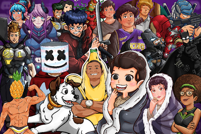 Create custom cartoon mascot and character by Eddi_kanz | Fiverr