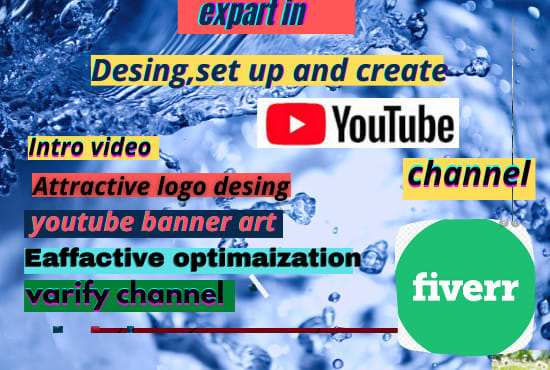 Create and setup youtube channel,logo,channel art for your by Kosialam ...