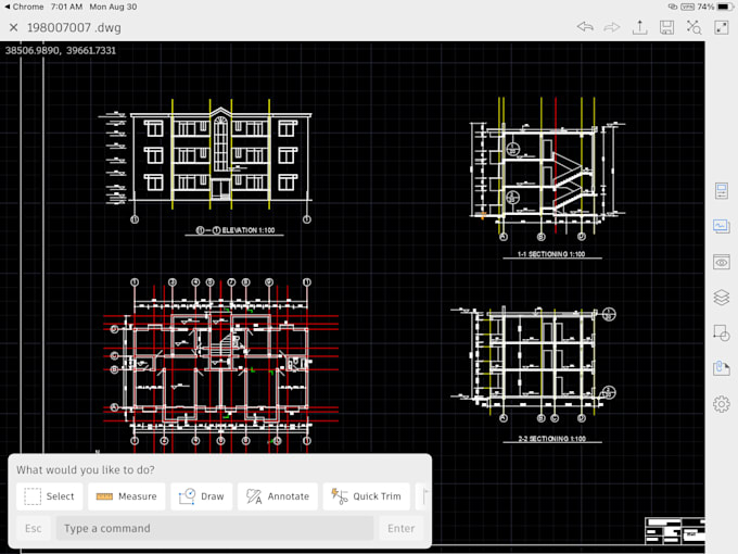 Reproduce, create or design any autocad 2d building drawing by ...