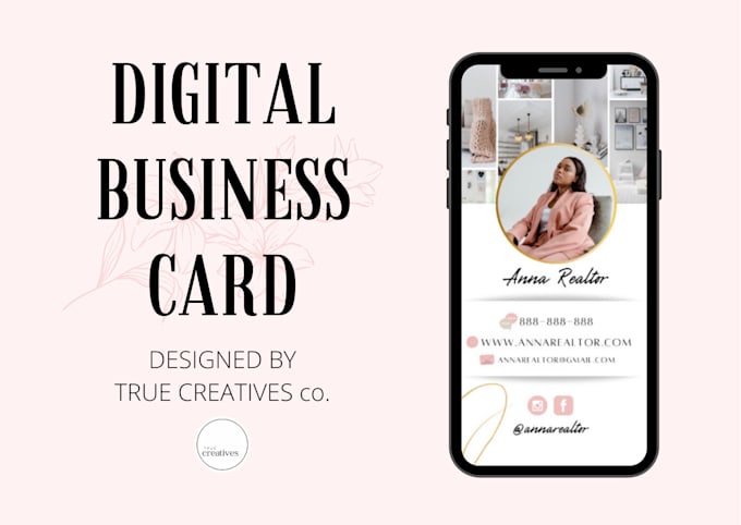 Design clickable digital business cards by Truecreativesco | Fiverr