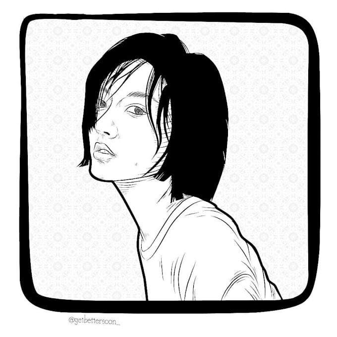 Draw unique line art portrait from your photo by Getbettersoon | Fiverr