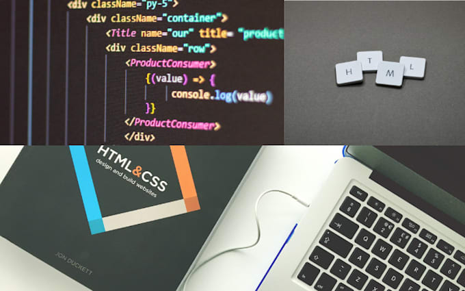 Create landing page using html css java script, bootstrap by ...