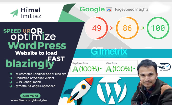 Speedup Or Optimize Your Wordpress Site To Load Fast By Himeldev Fiverr 