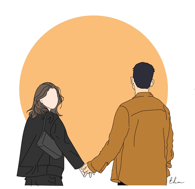 Draw a minimalistic vector portrait from your photo by Hmei601 | Fiverr