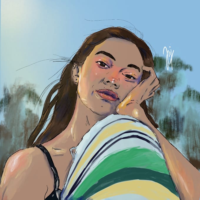 Create digital illustration images in my own style by Astro79 | Fiverr