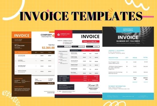 Design professional invoice template instant by Skillsman2018 | Fiverr