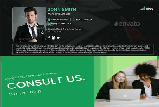 Design professional clickable html email signature by Sunshine_dev | Fiverr