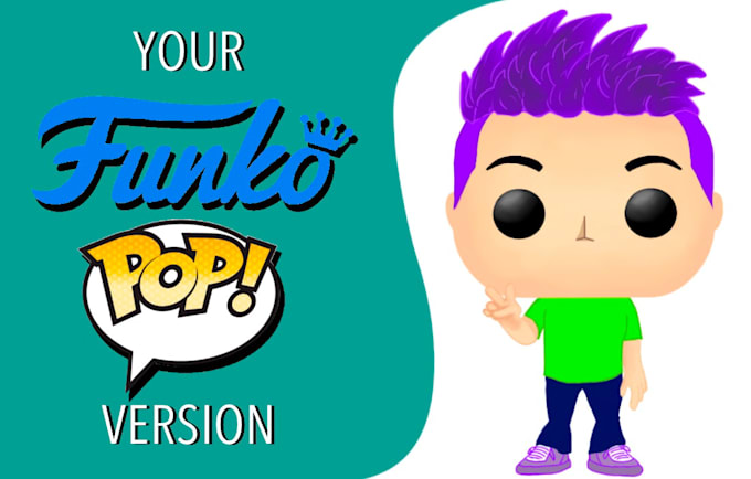 Draw your funko pop version illustration by Guiseppesalman | Fiverr