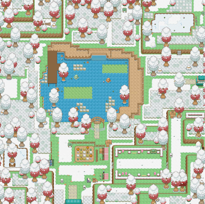 Create pokemon pixel style top down maps by Benjabai01 | Fiverr