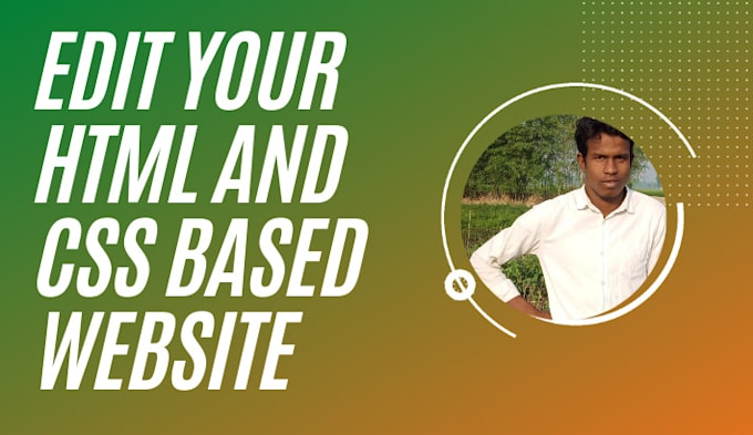 Edit or design html and css based website by Anarulislam306 | Fiverr
