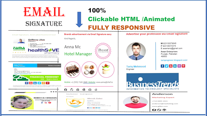 Create an animated email and clickable html email signature by ...