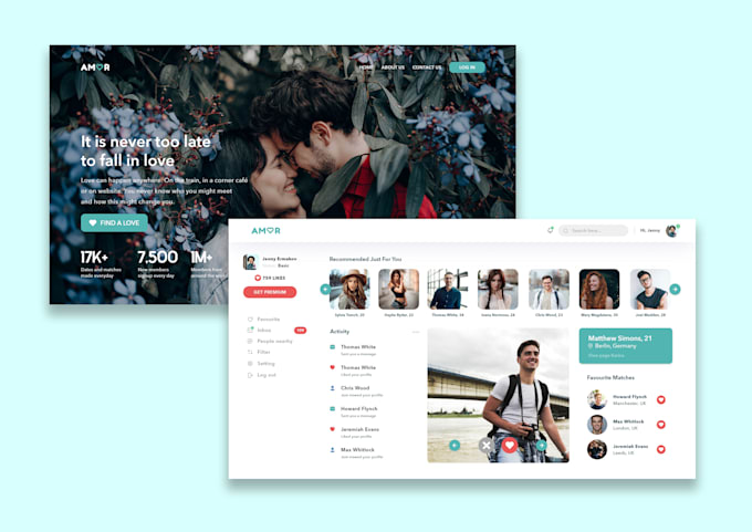 Create dashboard, mobile app, website mockup by Romyrianthy | Fiverr
