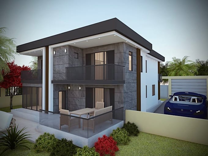 Design detailed architectural 3d models and 3d rendering by Nakisomer ...