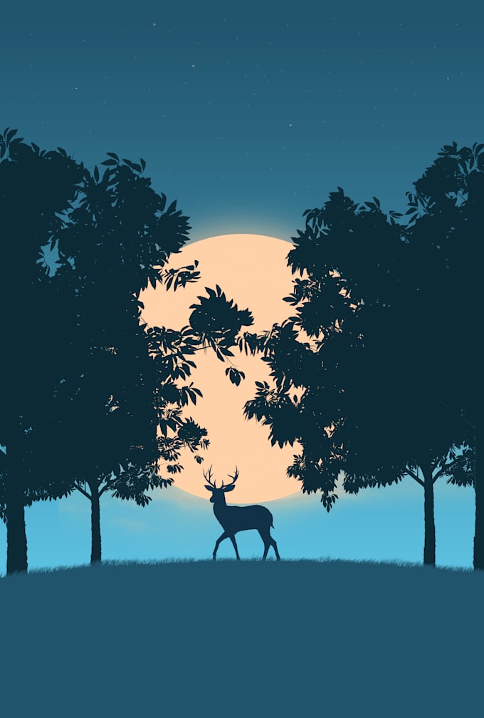 Create vector digital landscapes using photoshop by Theartrealm | Fiverr