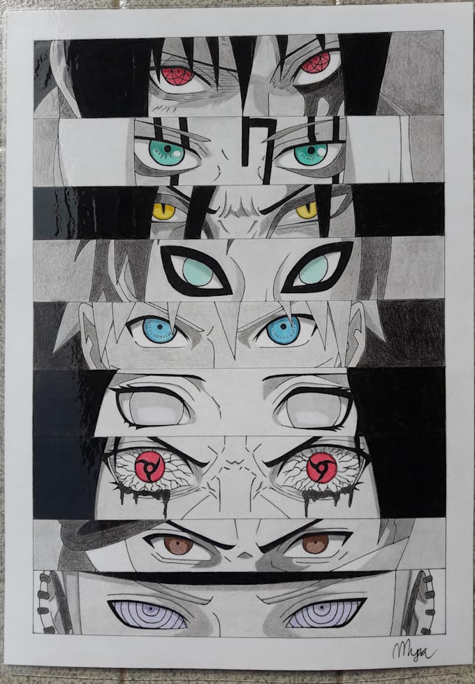 Draw by hand your favourite anime character by Myra_3 | Fiverr