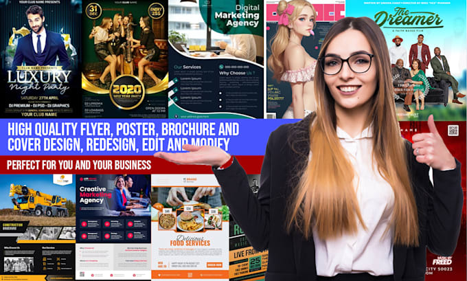 Design, redesign, edit or modify flyer, poster and brochure by ...
