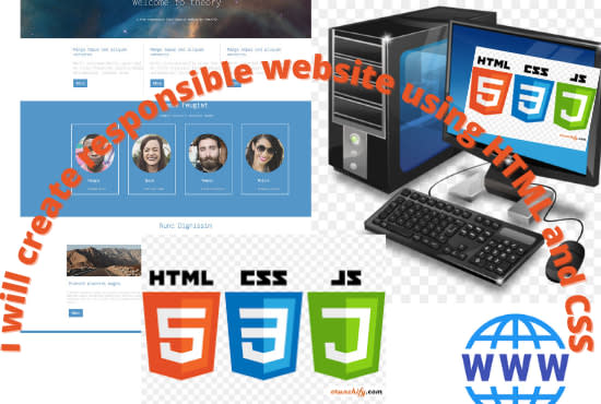 Create and design responsible website using html and css by Bipenpandey ...