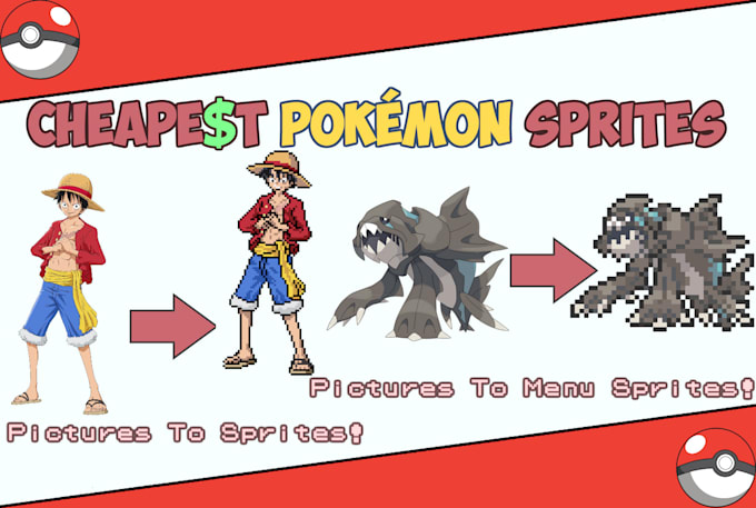 Create pokemon sprites and fusions by Vineetx_ | Fiverr