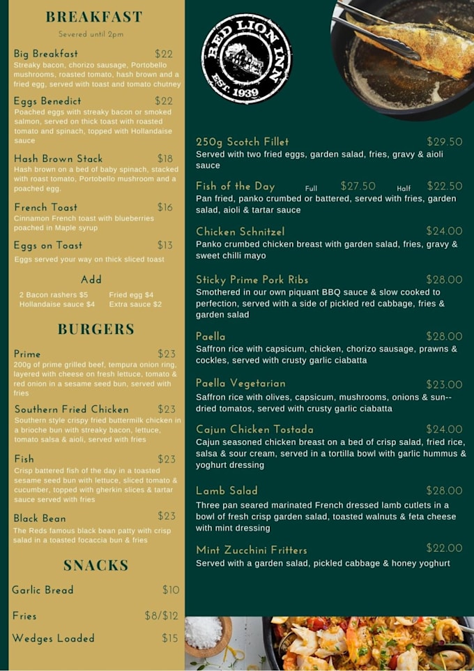 Create aesthetic menus, logo and brochures for your business by ...