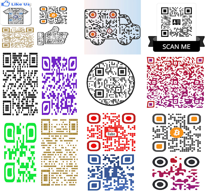 Design professional qr code with your logo by Umairghaffar | Fiverr