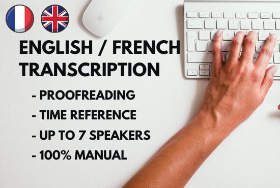 Transcript your audio in french by Rizox3 | Fiverr
