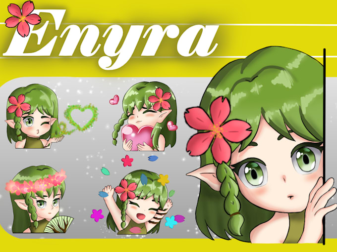 Illustrate cute and cool custom characters for stickers and emotes by ...