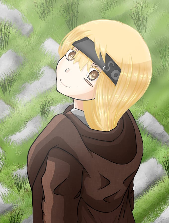 Draw an anime character for you with my art style by Rioalvian_danu ...