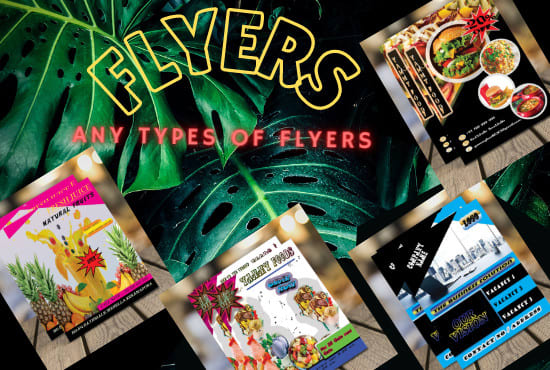 Design professional and unique flyers by Sachinidinu | Fiverr