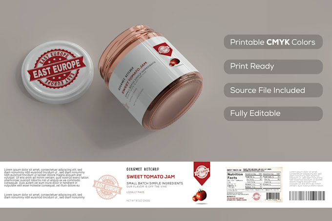 Design unique and beautiful label in 24 hours by Labahrahman | Fiverr