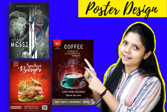 Create a stunning looking poster for you by Sukti_mondal | Fiverr