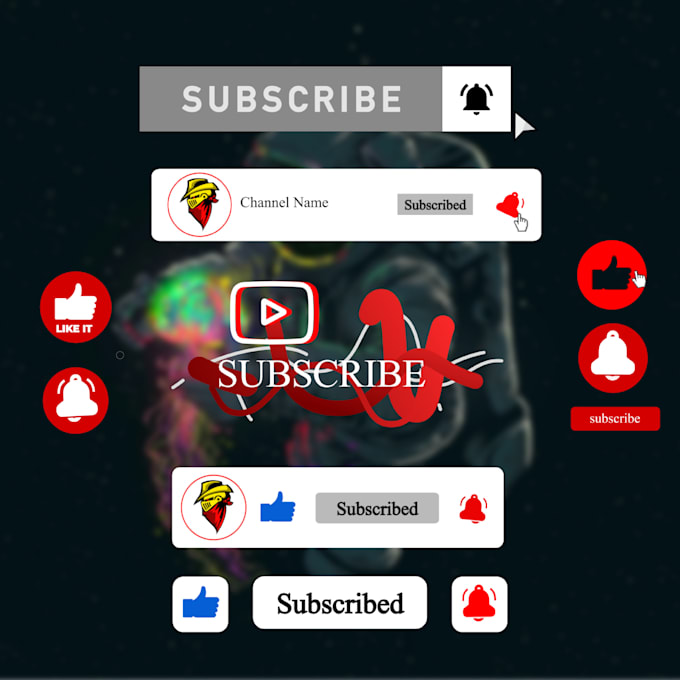 Make 4k subscribe button animation by Gulzaibriaz | Fiverr