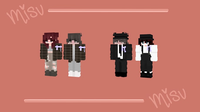 Create you a custom minecraft skin by Misvmc | Fiverr
