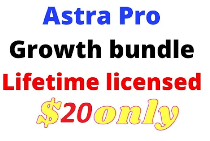 Activate astra pro with my growth bundle license by Aliajgord | Fiverr
