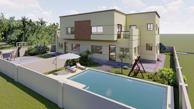 Create excellent 2d and 3d building design nd model giving nice ...