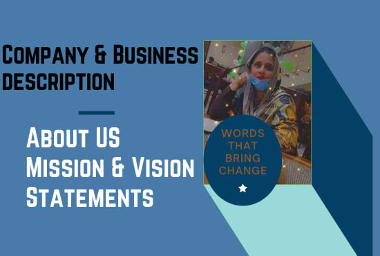 Write top notch quality company description for your business by ...