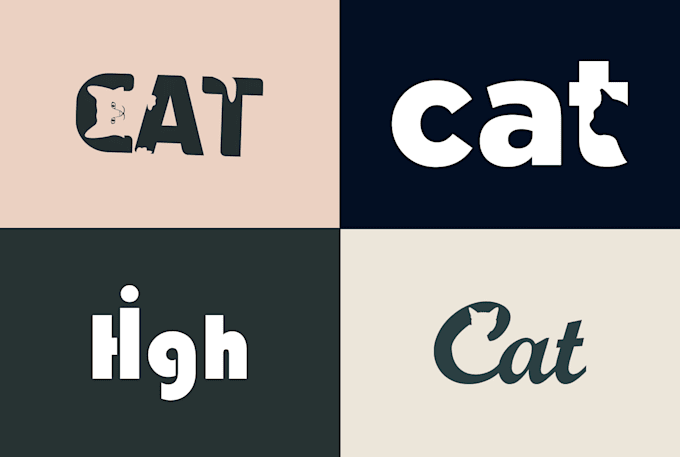 Design creative, minimal, negative space, word combination wordmark ...