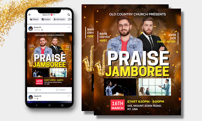 Design amazing church flyer by Naseerchaudhry | Fiverr