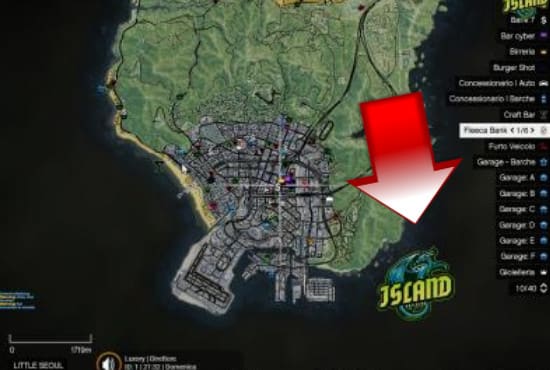 Logo in the fivem map by Gianmarco_modu | Fiverr